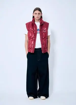 Moncler Wide-leg Cotton Pants