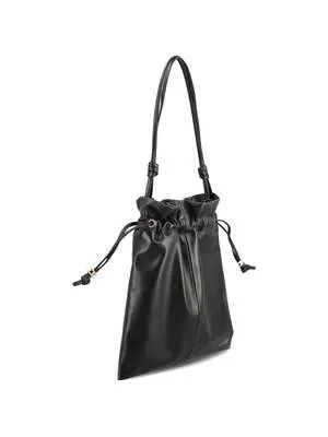 Celine Crystal Pouch Small Leather Bucket Bag