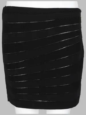 Balmain Mini Gonna In Maglia Flechage
