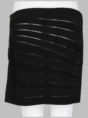Balmain Mini Gonna In Maglia Flechage