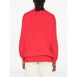 Malo High Neck Knitwear Jumper - Red