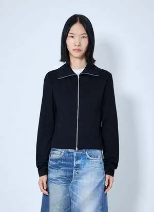 Our Legacy Slim Zip Longsleeve Top - Black