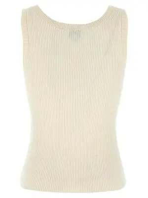 Kenzo Boke Flower 2.0 Ribbed Viscose Tank Top - White