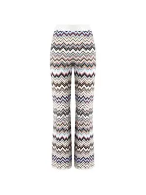 Missoni Zig Zag Motif Wool Trousers - Multicolor