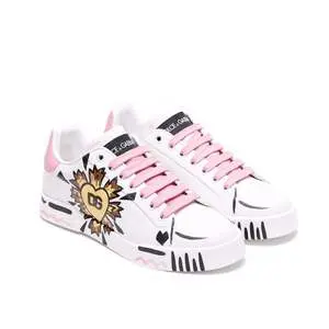 Dolce & Gabbana Light Strobel Portofino Sneakers - White