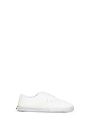 Bottega Veneta White Intrecciato Nappa Leather Serena Sneakers - Multicolor