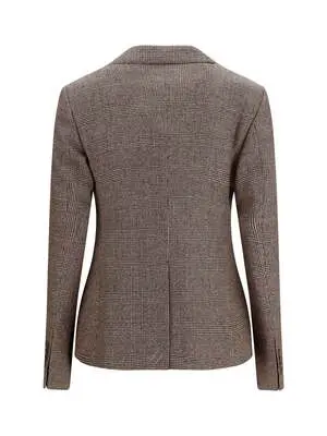 Burberry Single-breasted Wool And Linen Blazer