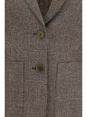 Burberry Single-breasted Wool And Linen Blazer