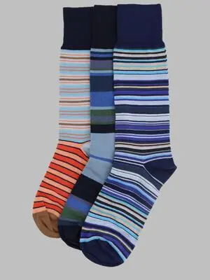 Paul Smith Striped Socks 3-pack - Blue