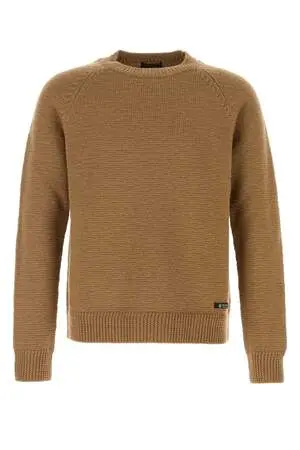 Prada Biscuit Wool Sweater - Brown