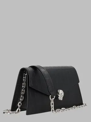 Alexander McQueen Leather Skull Mini Bag - Black