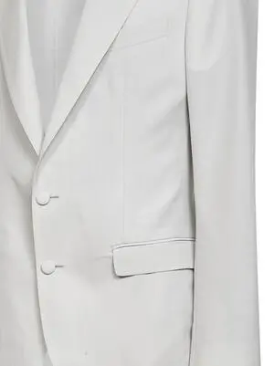 Dolce & Gabbana Beige Wool Poplin Single-breasted Blazer