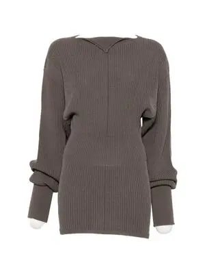 Rick Owens RICK OWENS Wool V-Necked Sweater Multicolor