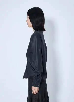 Our Legacy Slim Zip Shirt - Black