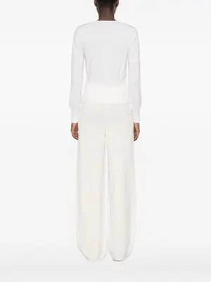 Max Mara Ribbed Scoop Neck Pullover - Multicolor