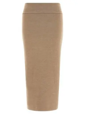Jacquemus La Jupe Maille Doppio' Skirt - Cream