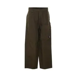 C.P. COMPANY Micro-reps Pants With Lens Logo - Green