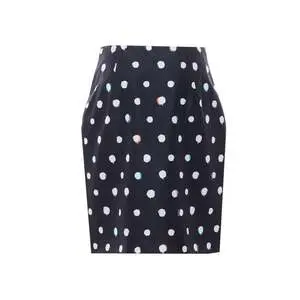 Fendi Print Dots Zipped Skirt