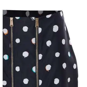 Fendi Print Dots Zipped Skirt