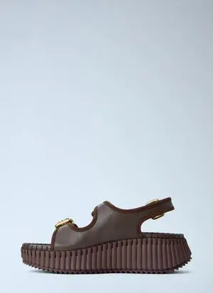Chloé Nama Wedge Sandals