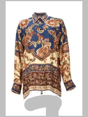 Zimmermann Aster Silk Shirt - Multicolor