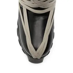 Rick Owens Calf Leather Platform Trainers