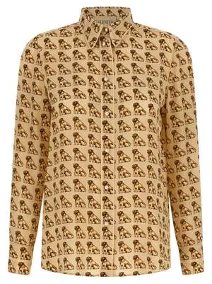 Valentino Garavani Petit Charles Print Silk Shirt - Cream