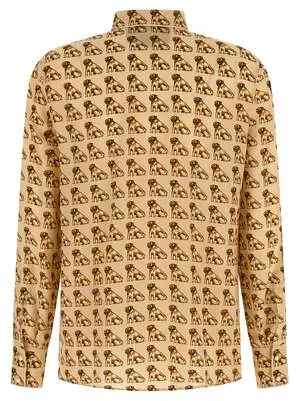 Valentino Garavani Petit Charles Print Silk Shirt - Cream
