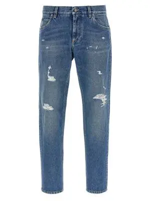 Dolce & Gabbana Private Wardrobe Straight Leg Jeans - Blue