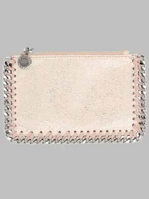Stella McCartney Portacarte Falabella Con Zip - Pink