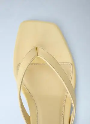 TOTEME Naplack Heeled Flip Flops