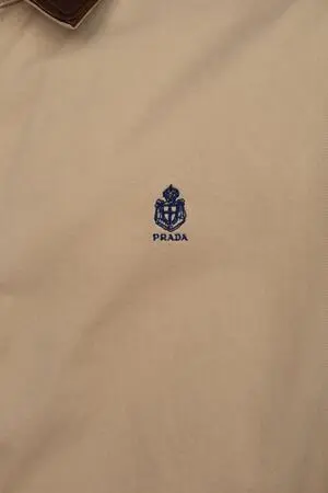 Prada Classic Bomber Jacket With Leather Collar - Multicolor