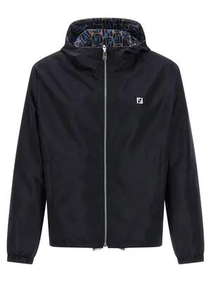 Fendi Fendinity' Reversible Windbreaker - Blue