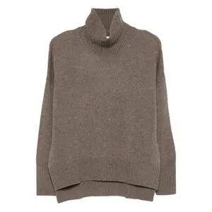 LISA YANG Cashmere Turtleneck Pullover - Brown