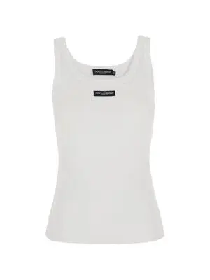 Dolce & Gabbana Logo Cotton Tank Top - Multicolor