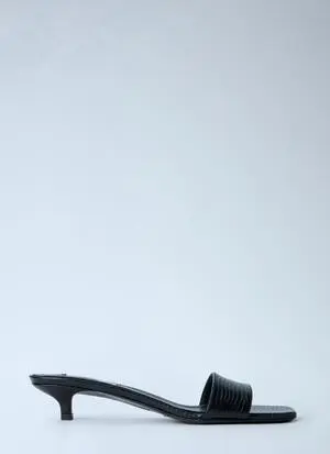 TOTEME Slim Lizard-embossed Bandeau Sandals