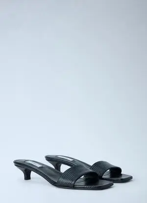 TOTEME Slim Lizard-embossed Bandeau Sandals