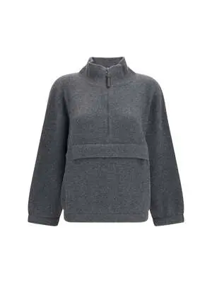 Brunello Cucinelli Cashmere Half-zip Sweater - Gray