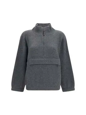 Brunello Cucinelli Cashmere Half-zip Sweater - Gray