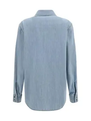 Bottega Veneta Oversize Denim Shirt - Blue