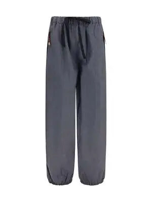 Prada Wool And Mohair Wide Leg Pants - Gray
