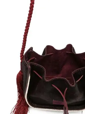 FORTE_FORTE My Pepita Leather Bucket Bag - Multicolor