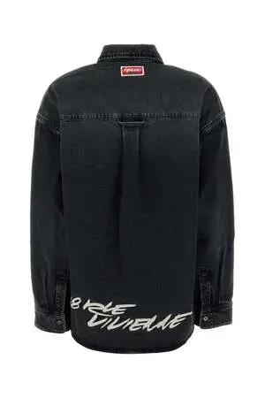 Kenzo Stretch Denim Shirt - Black