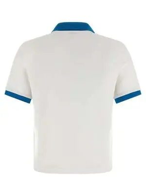 Versace Medusa Logo Embroidered Polo - Blue