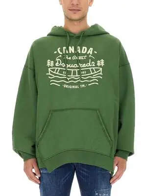 Dsquared2 Sweatshirt With Logo - Green