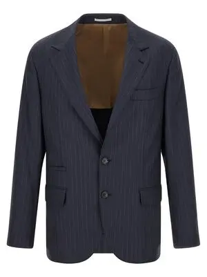 Brunello Cucinelli Pinstripe Batavia Blazer