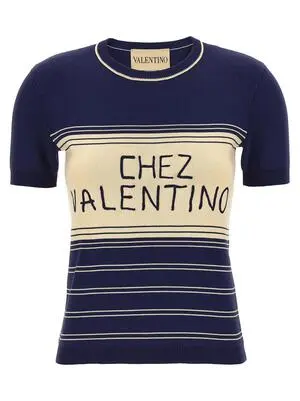 Valentino Garavani Striped T-shirts For Women