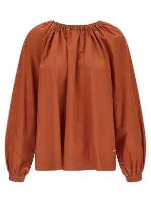 Marni Boat Neck Blouse - Orange