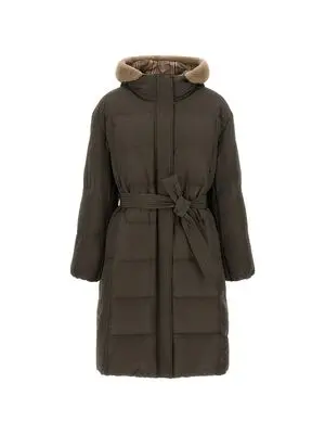 Brunello Cucinelli Long Down Jacket - Multicolor