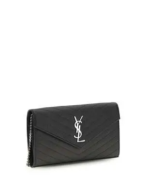 Saint Laurent Chain Wallet - Black